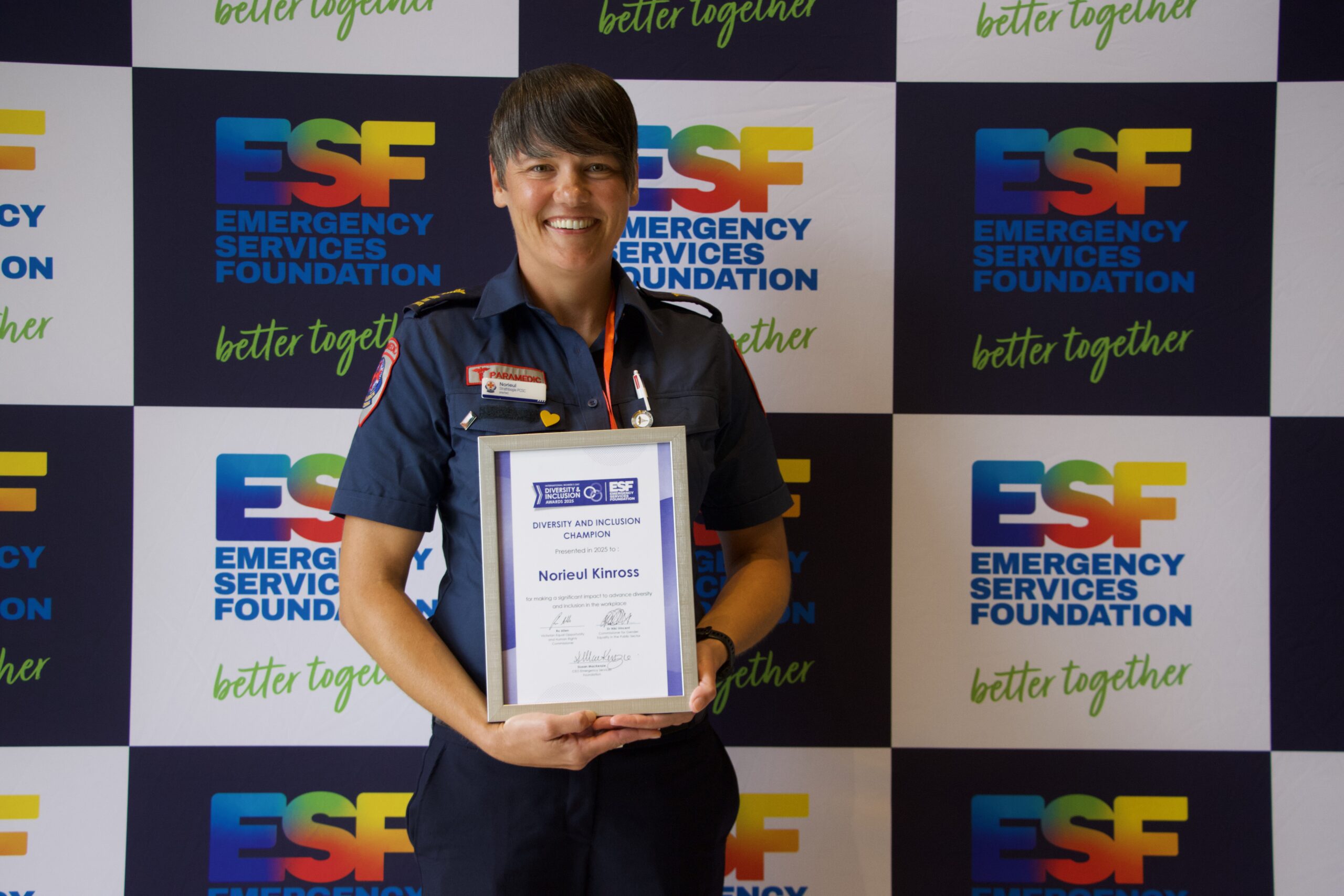 Diversity and Inclusion Award Winners 2025 - ESF - Emergency Services ...